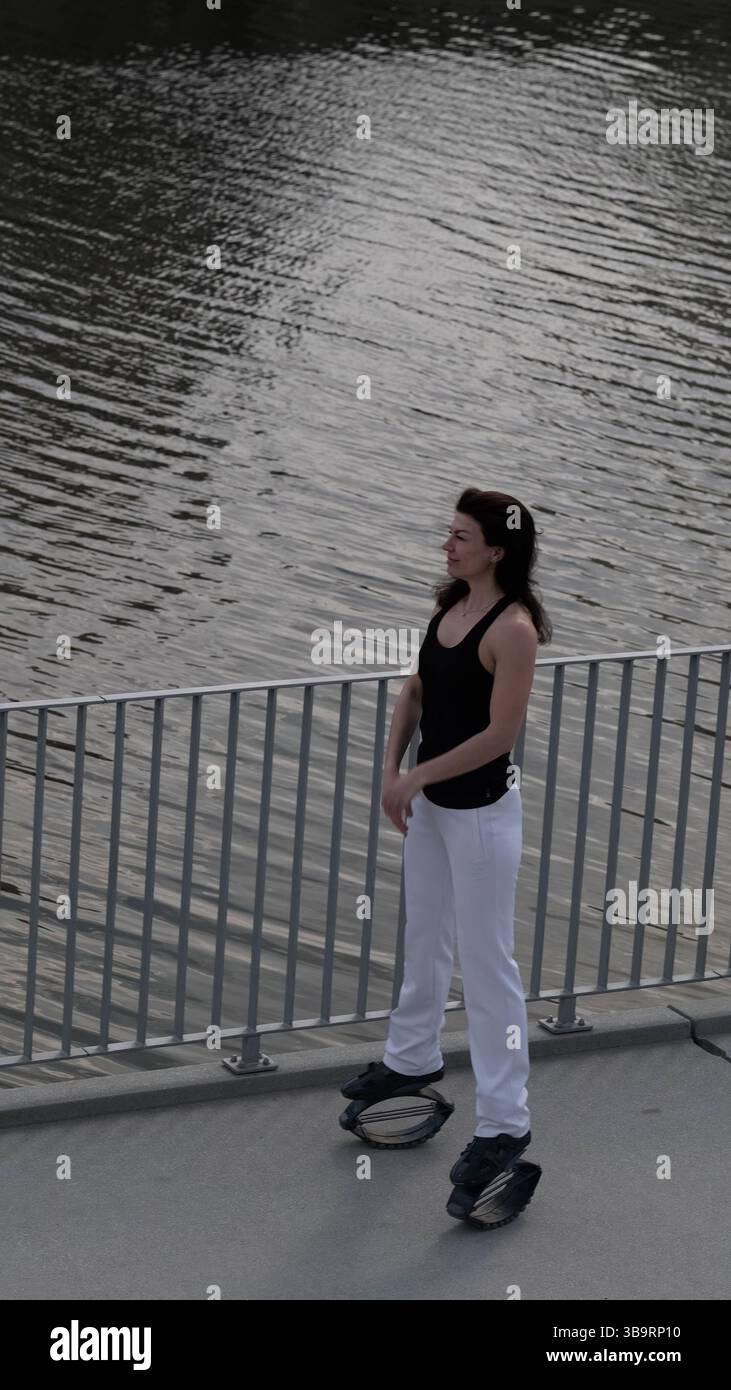 Endurance exercise using jumping hi-res stock photography and images ...