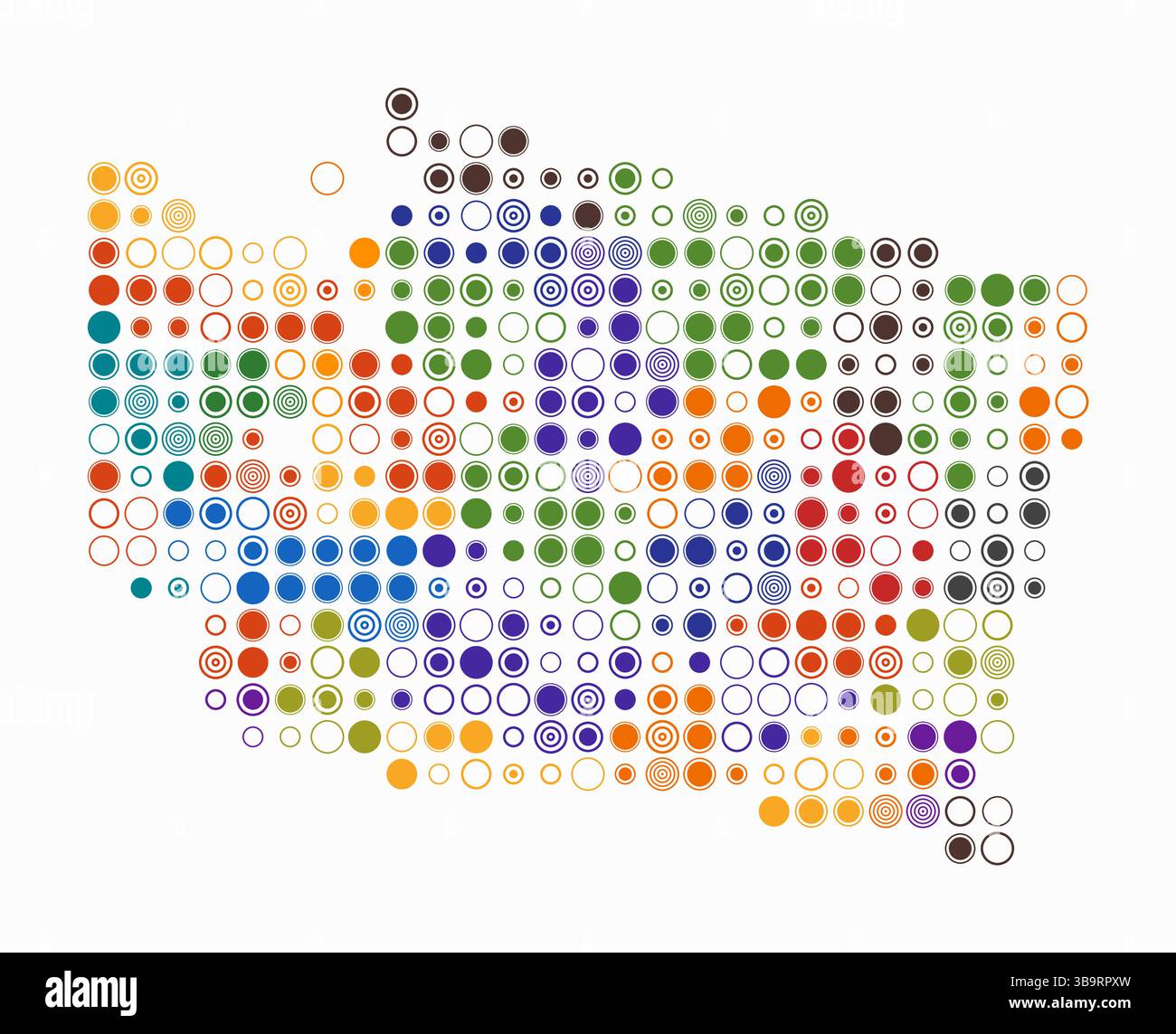 Washington digital map hi-res stock photography and images - Alamy