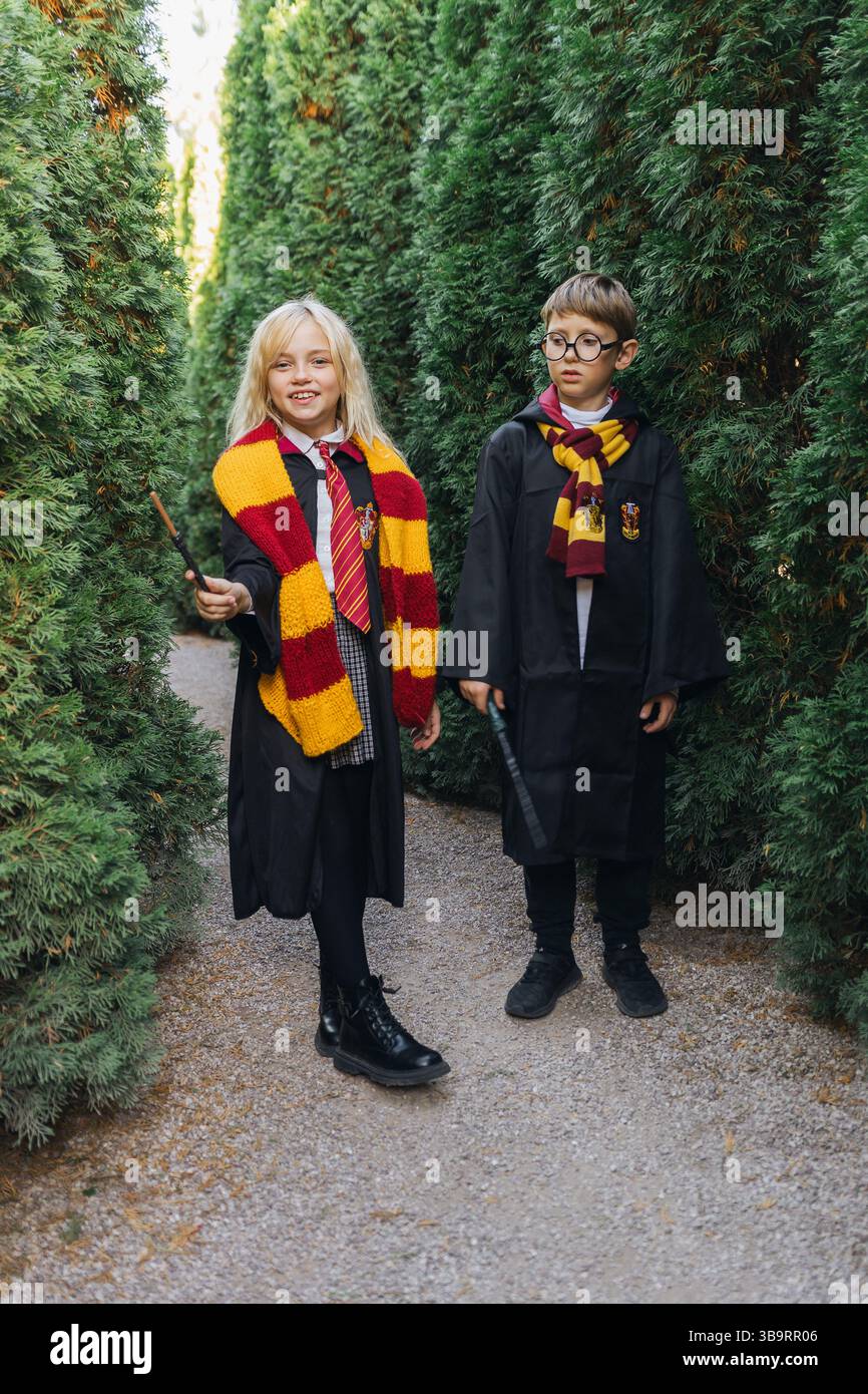 Kids, Harry Potter, Costume, Two children dressed as Harry Potter ...