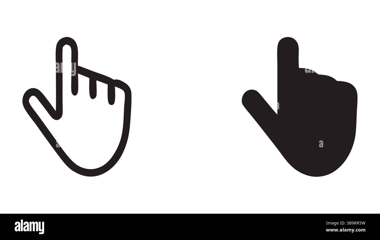 Hand Cursor Vector Set Stock Vector Image & Art - Alamy