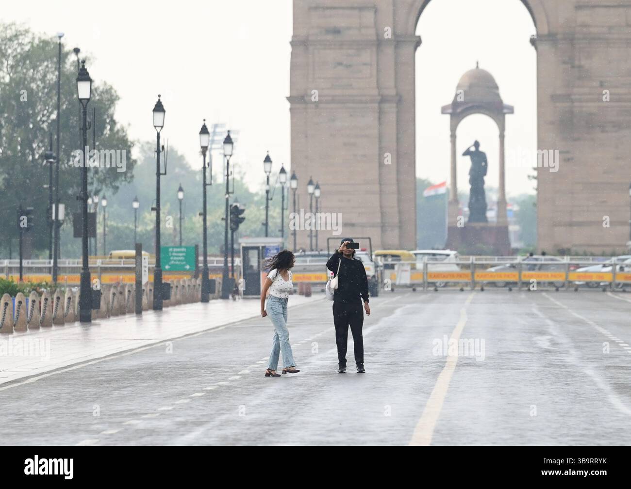 New Delhi, India. 10th May, 2025. NEW DELHI, INDIA - MAY 10: Visitors seen at the Kartavya Path ...