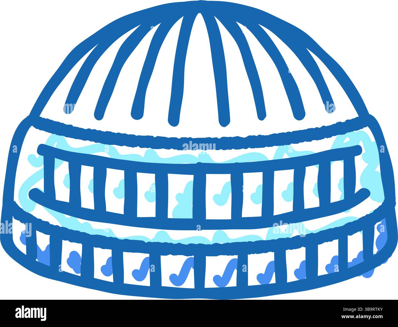 muslim prayer cap kufi icon doodle illustration Stock Vector Image ...