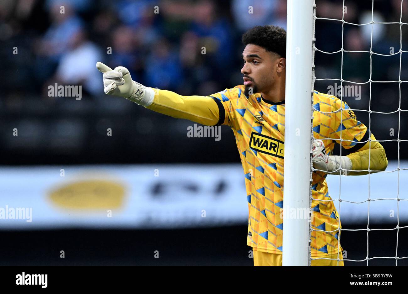AFC Wimbledon goalkeeper Owen Goodman during the Sky Bet League Two ...