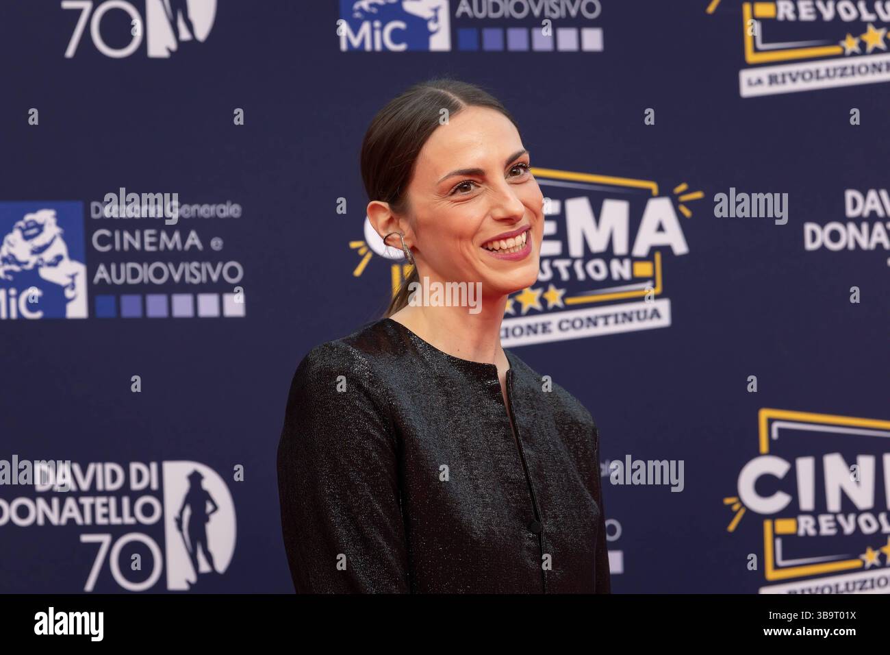 ITA: 70th David Di Donatello - Red Carpet Rome, Italy - May 7, 2025: Giulia Grandinetti attends ...