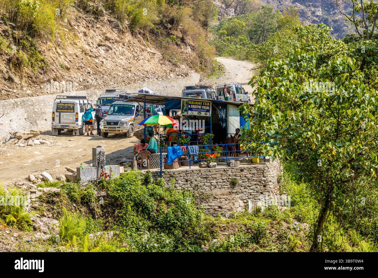 04042025 - Pokhara, Nepal. People on Annapurna Base Camp trek in Nepal ...
