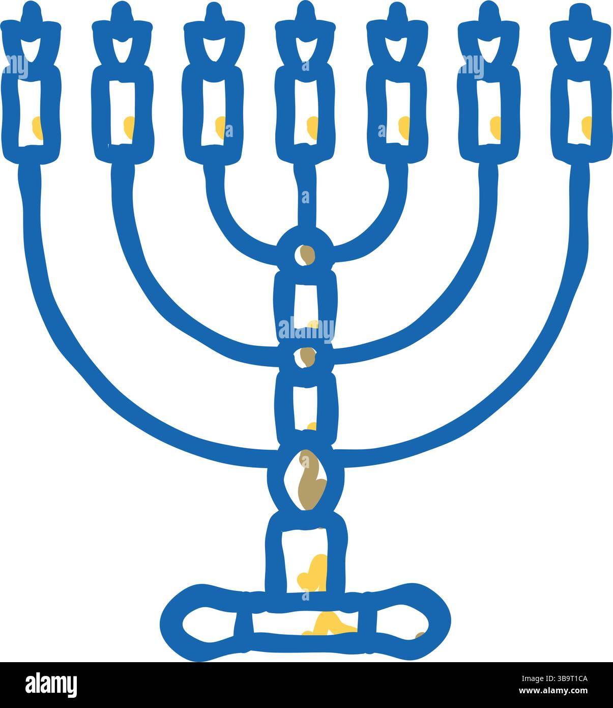 menorah jewish icon doodle illustration Stock Vector Image & Art - Alamy