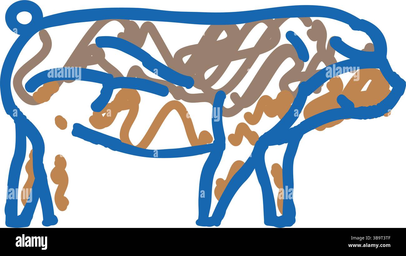 duroc pig breed icon doodle illustration Stock Vector Image & Art - Alamy