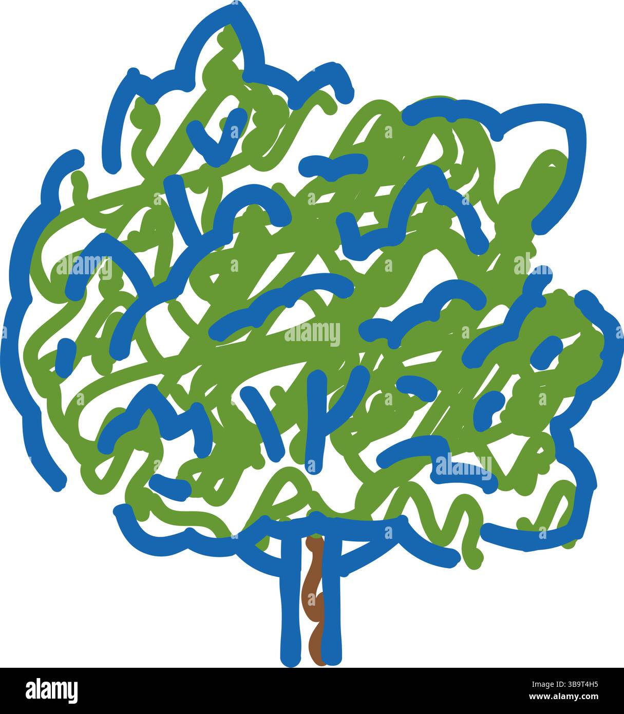 macadamia tree jungle amazon icon doodle illustration Stock Vector ...