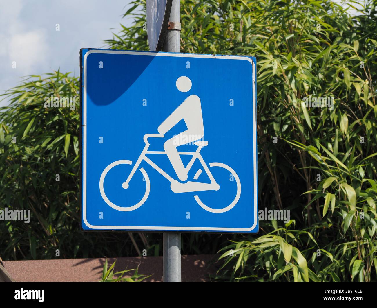 Bike lane aka cycle lane traffic sign Stock Photo - Alamy