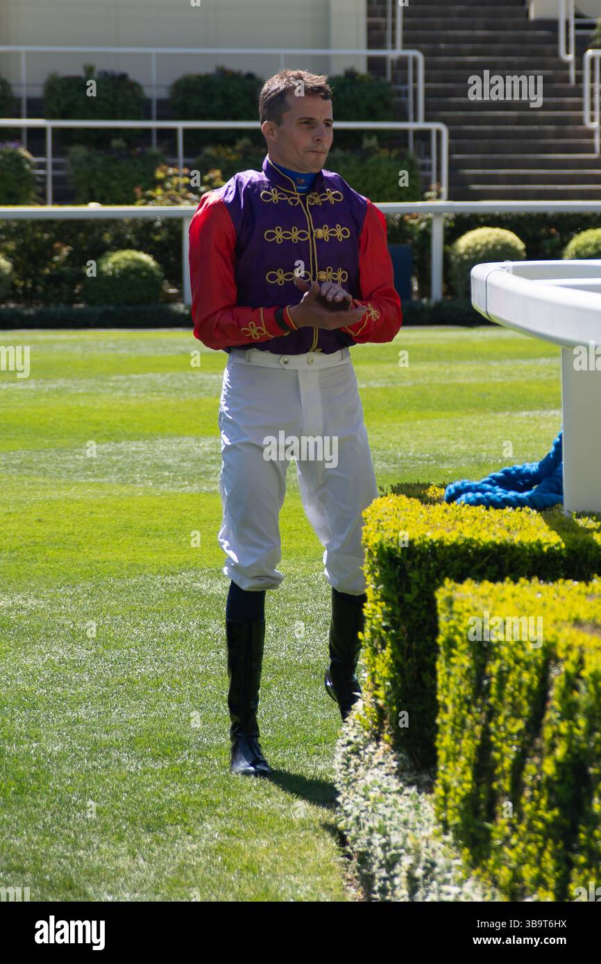 Ascot, Berkshire, UK. 10th May, 2025. Jockey William Buick wearing the ...