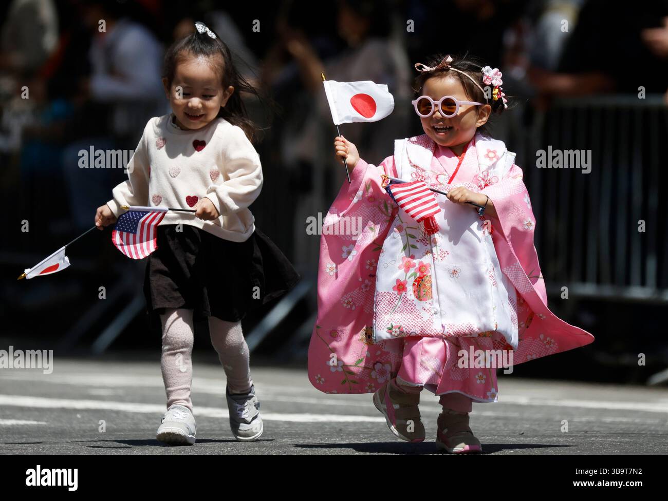 New York, United States. 10th May, 2025. Children march in the Fourth ...