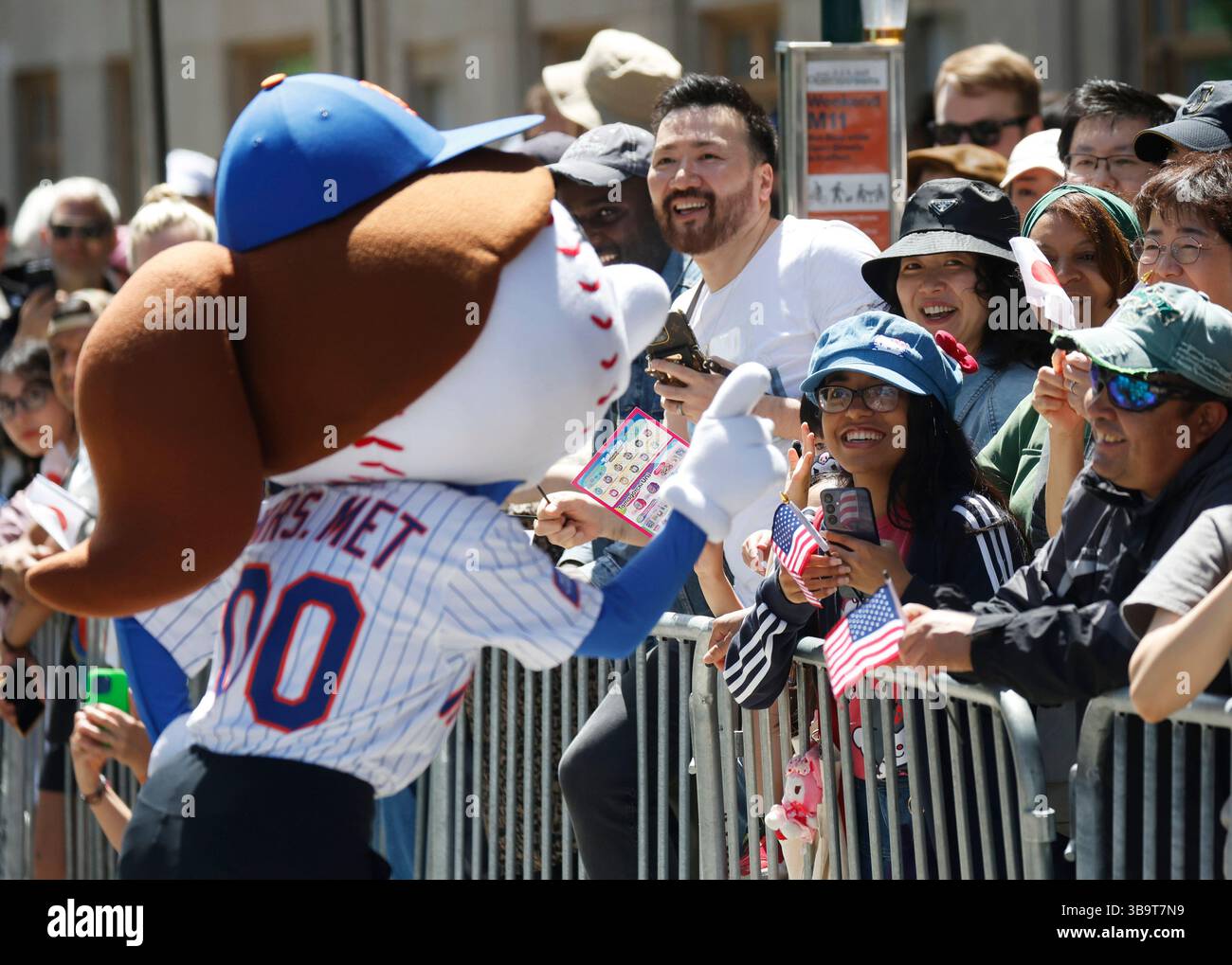 New York, United States. 10th May, 2025. Mascots of the New York Mets ...