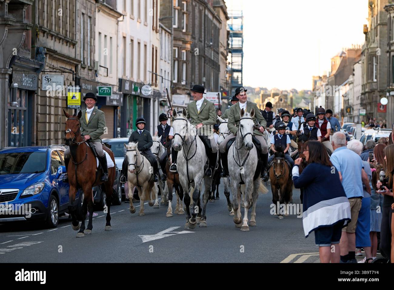 Hawick, UK. Saturday 10 May 2025 Hawick Common Riding 2025, Bonchester ...