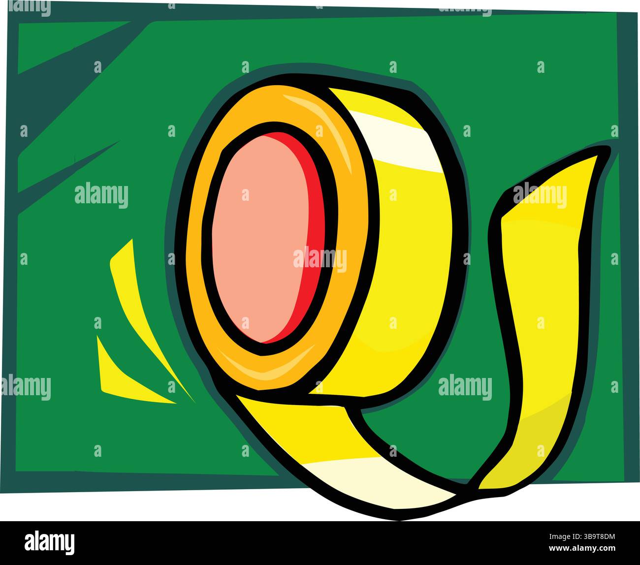 Duct tape in dispenser, packaging and shipping icon. Office and school ...