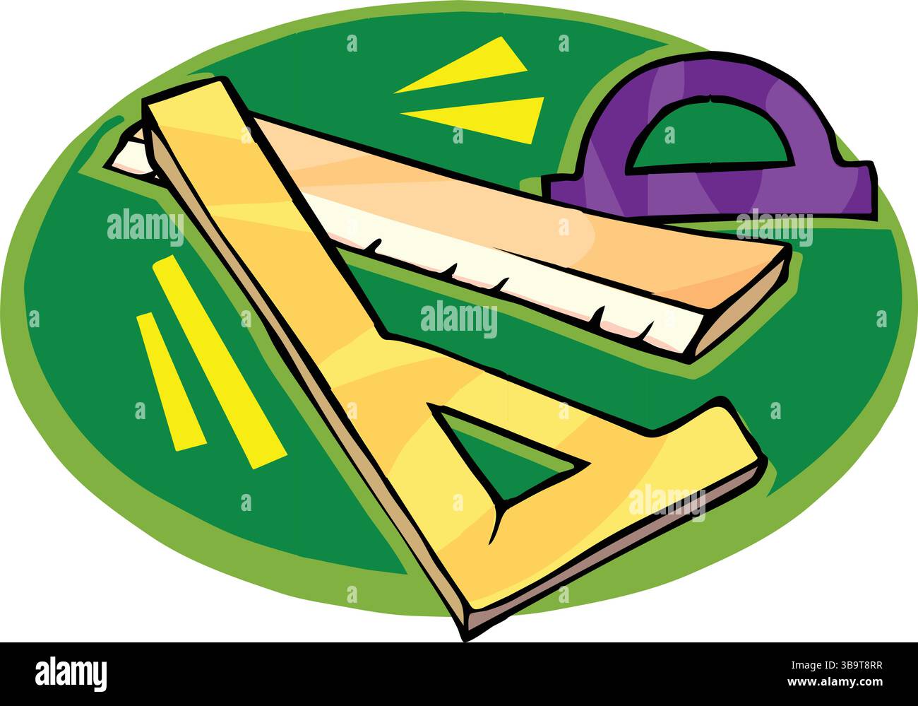 Architect workplace with different tools for architectural construction drawing projects flat ...