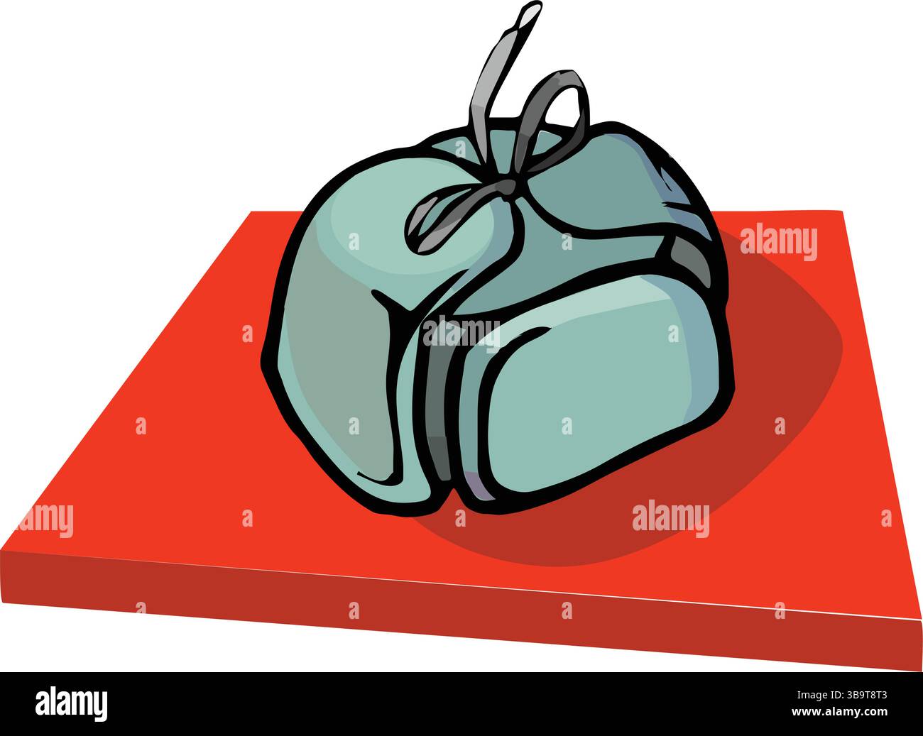 An abstract vector illustration shows a cartoon-style power switch ...