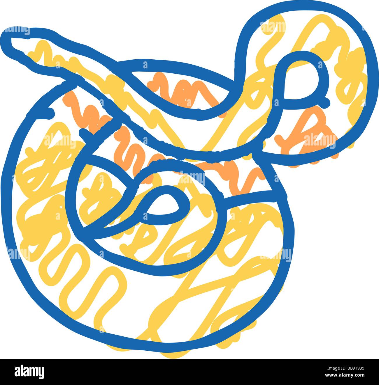 Blue python snake skin Cut Out Stock Images & Pictures - Alamy