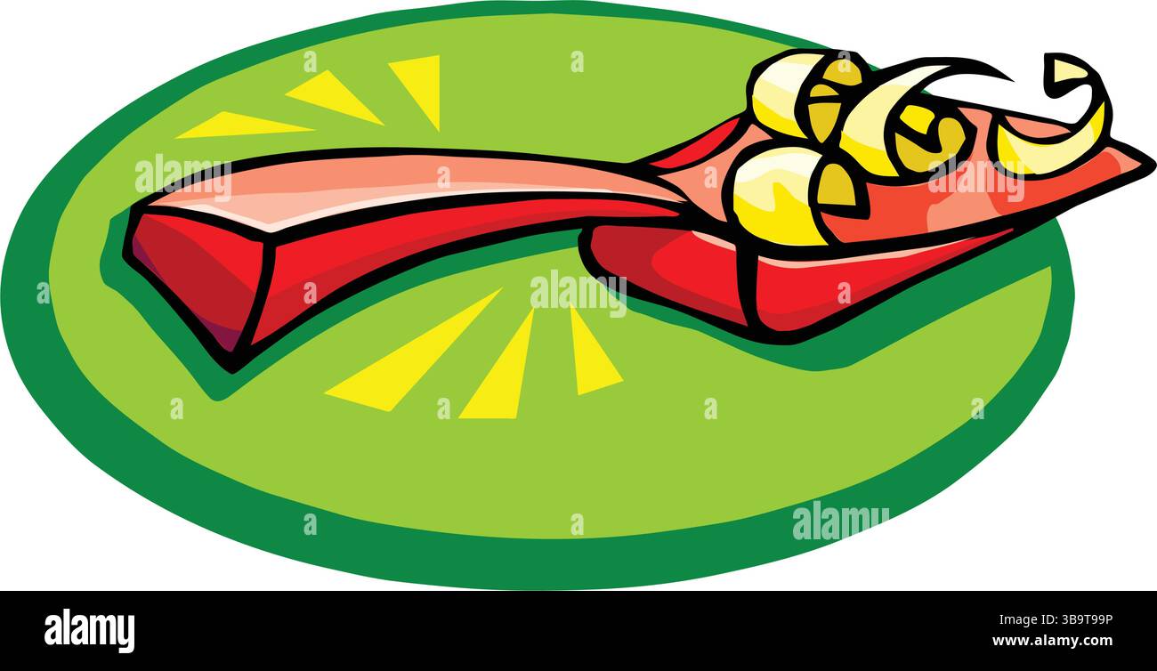 An abstract vector illustration shows a Scoop with Chips sawdust in a ...