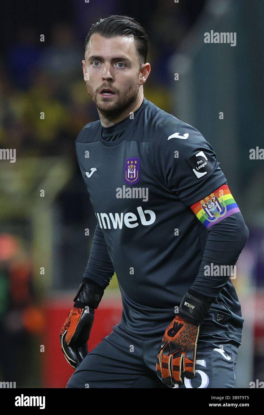 Brussels, Belgium. 10th May, 2025. Anderlecht's goalkeeper Colin ...