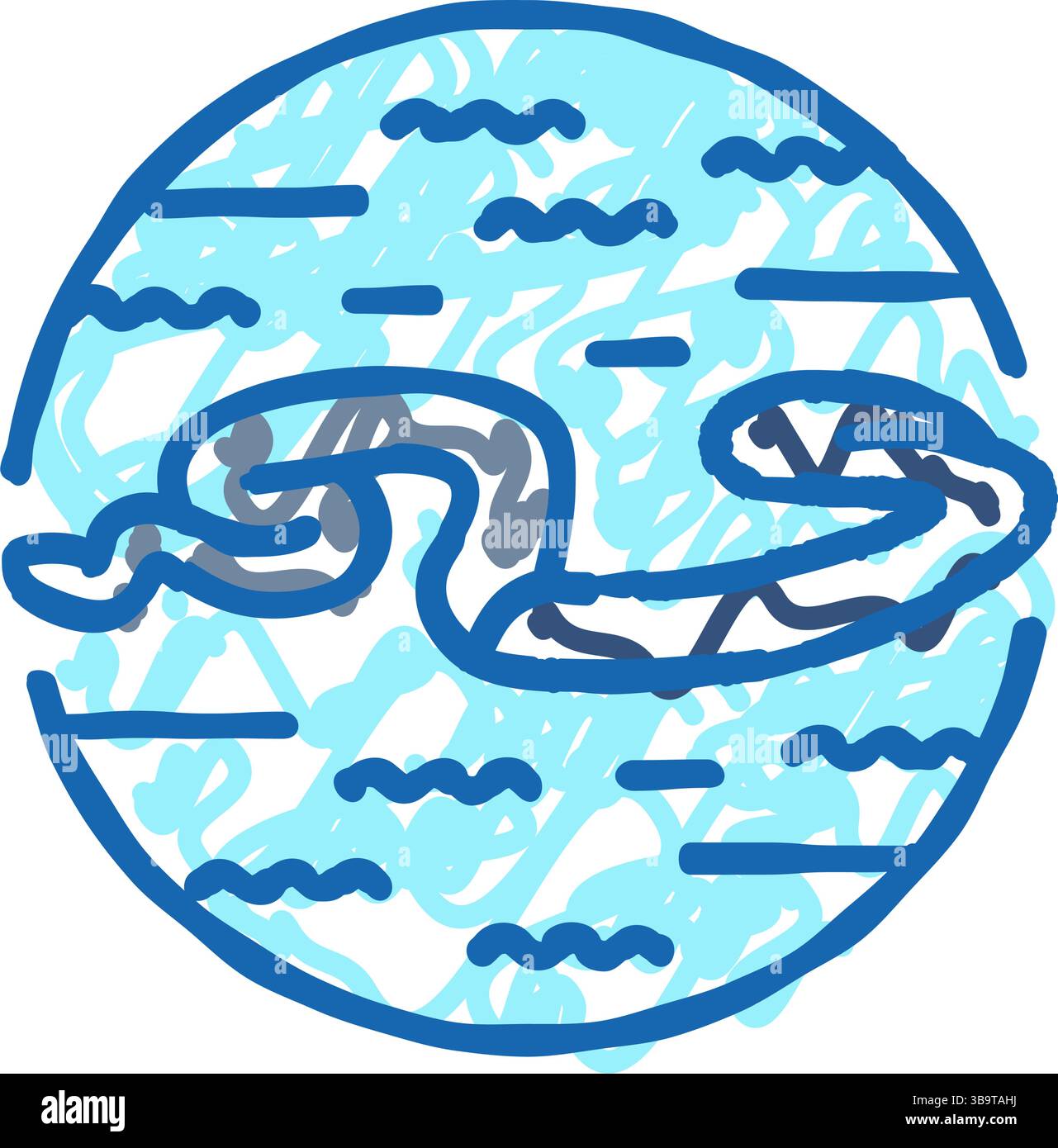 snake water animal icon doodle illustration Stock Vector Image & Art ...