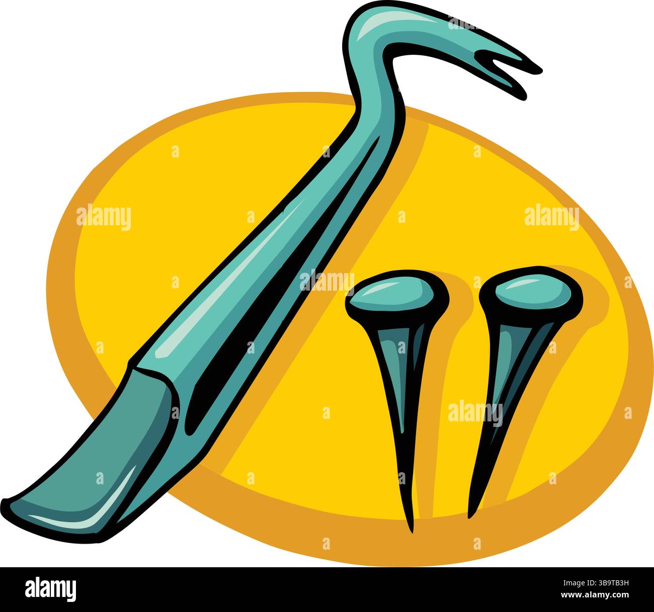 Hand crowbar icon cartoon hi-res stock photography and images - Alamy