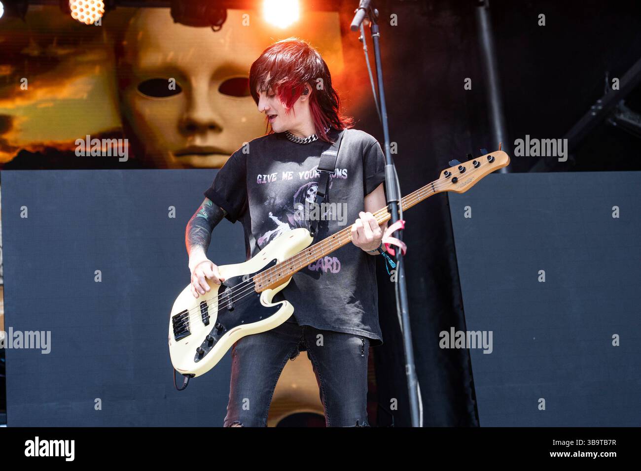Colton Westerman of Scary Kids Scaring Kids performs during Sonic ...