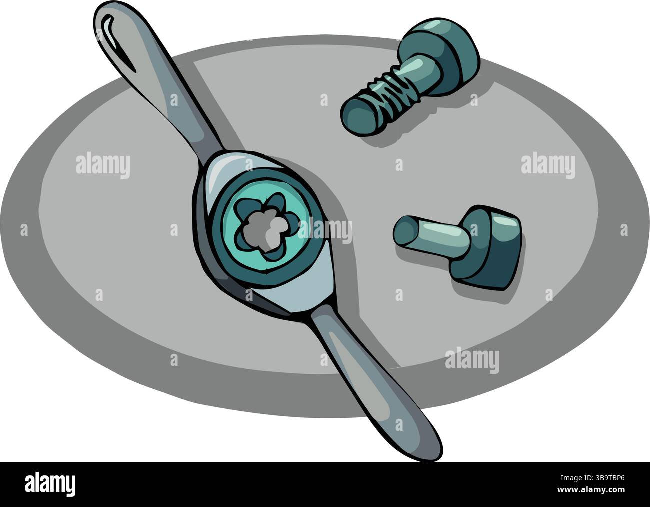 Construction steel anchor bolts Stock Vector Images - Alamy