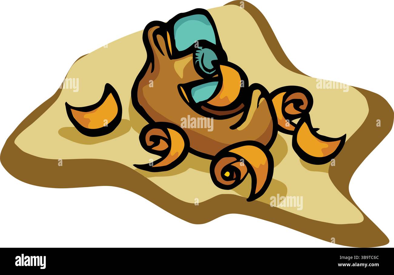 An abstract vector illustration shows a woodworking hand planer ...