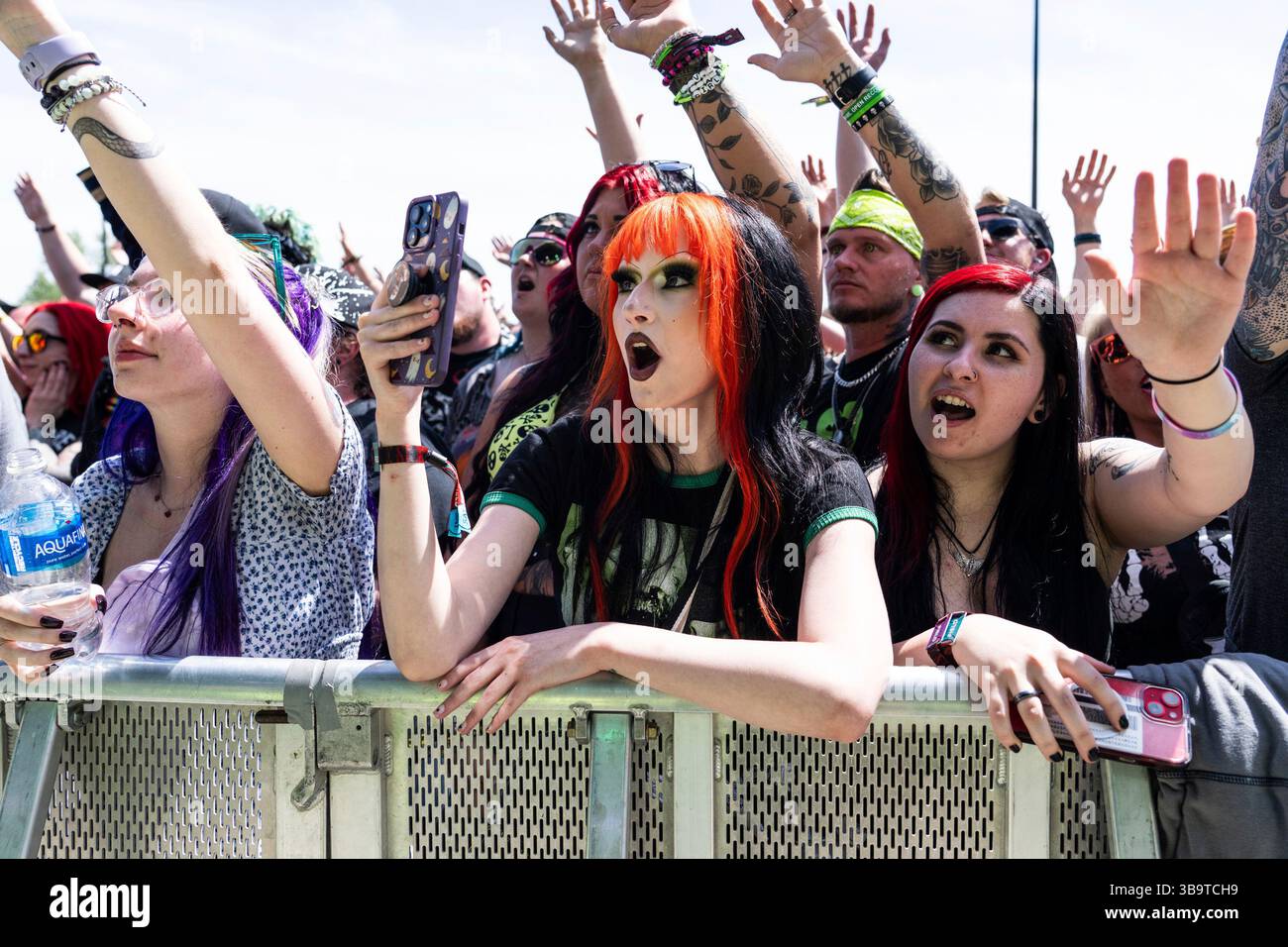 Festivalgoers are seen during Sonic Temple Art and Music Festival on ...