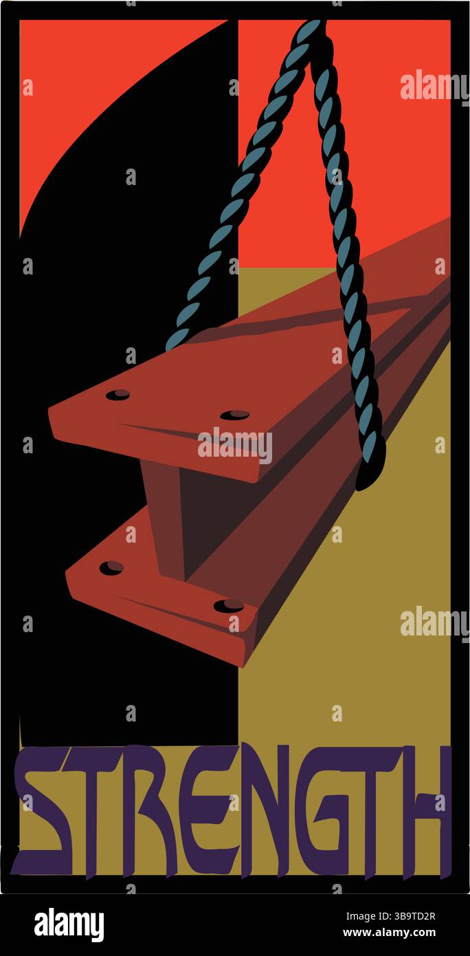 Steel metal girder beam Stock Vector Images - Alamy
