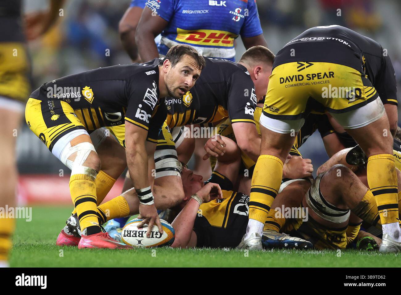 CAPE TOWN, SOUTH AFRICA - MAY 10: Rhodri Williams of Dragons RFC during ...