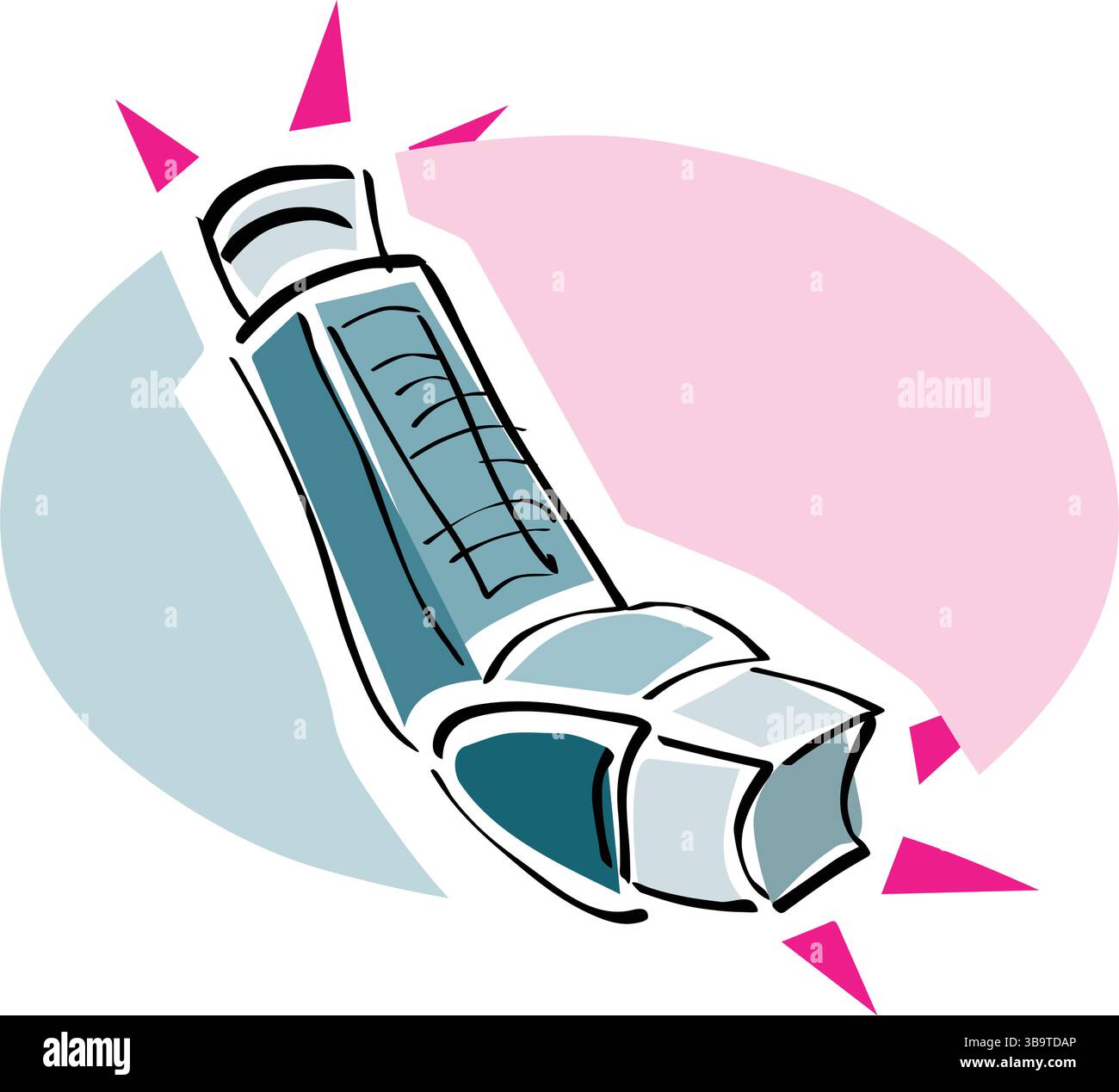 Asthma inhaler inhaler used Stock Vector Images - Alamy