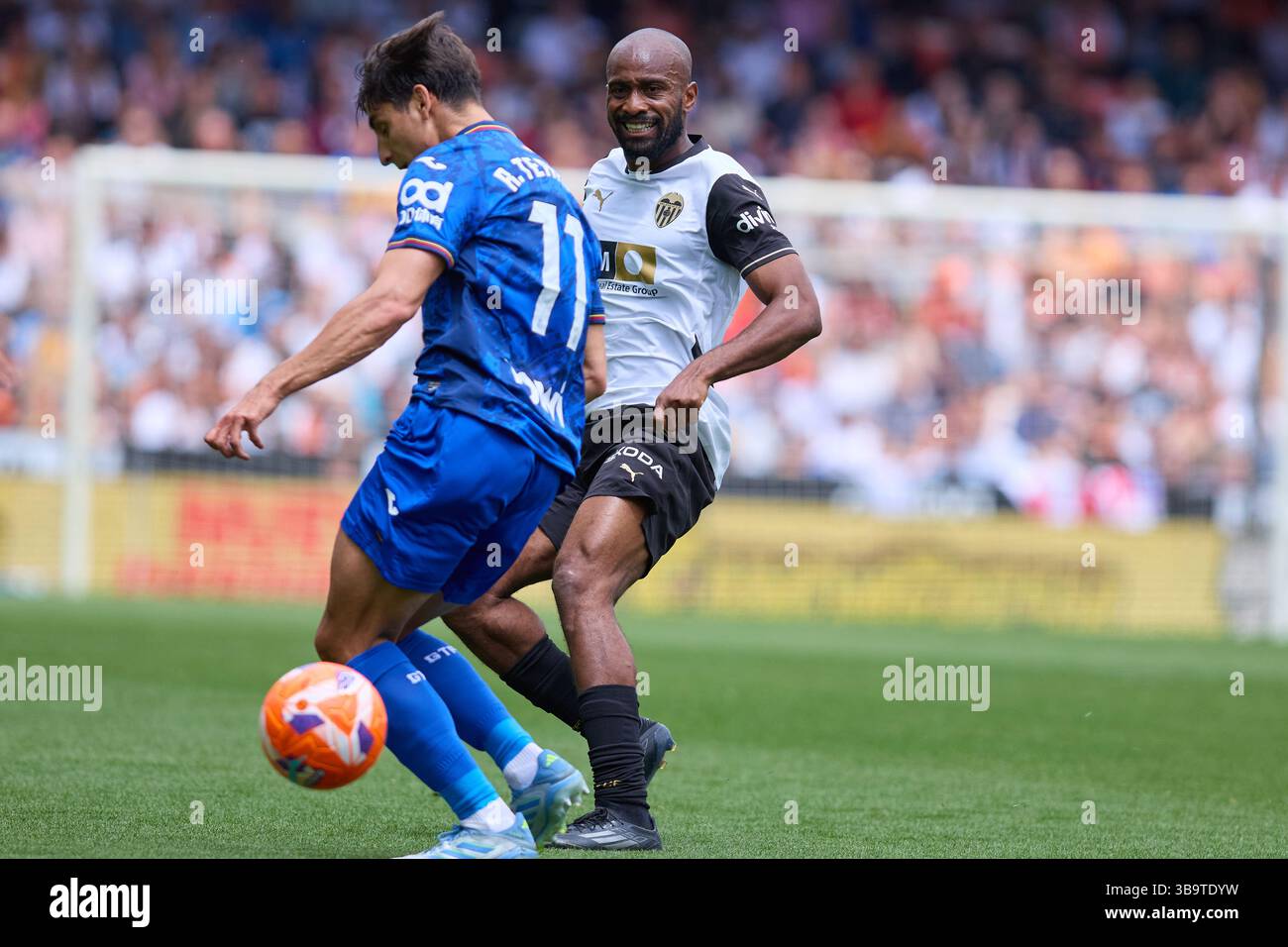 VALENCIA, SPAIN - MAY 10: Dimitri Foulquier Right-Back of Valencia CF ...