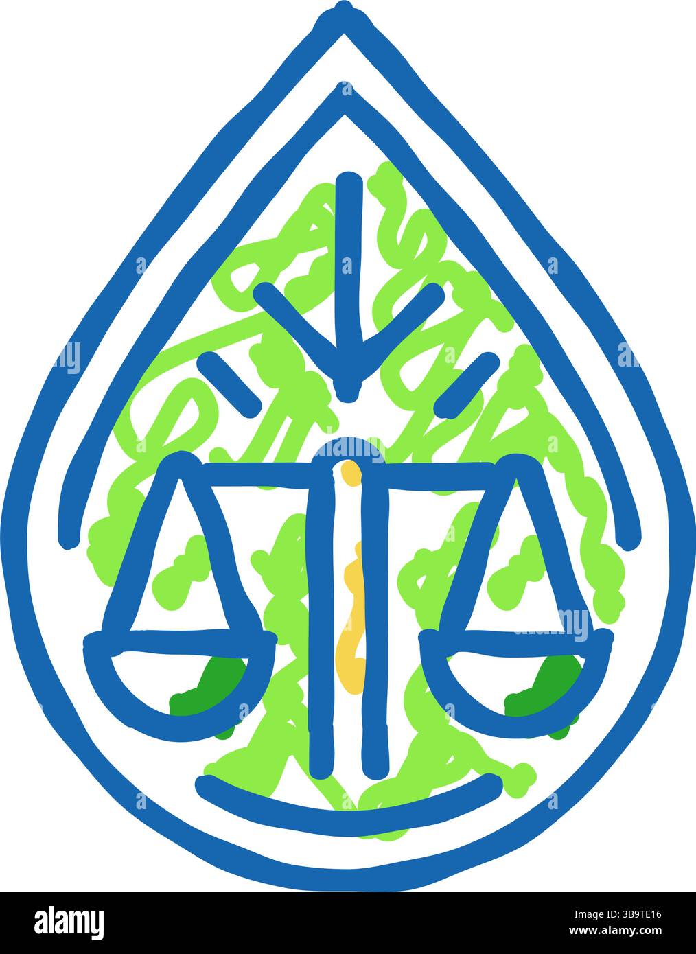 environmental compliance icon doodle illustration Stock Vector Image ...