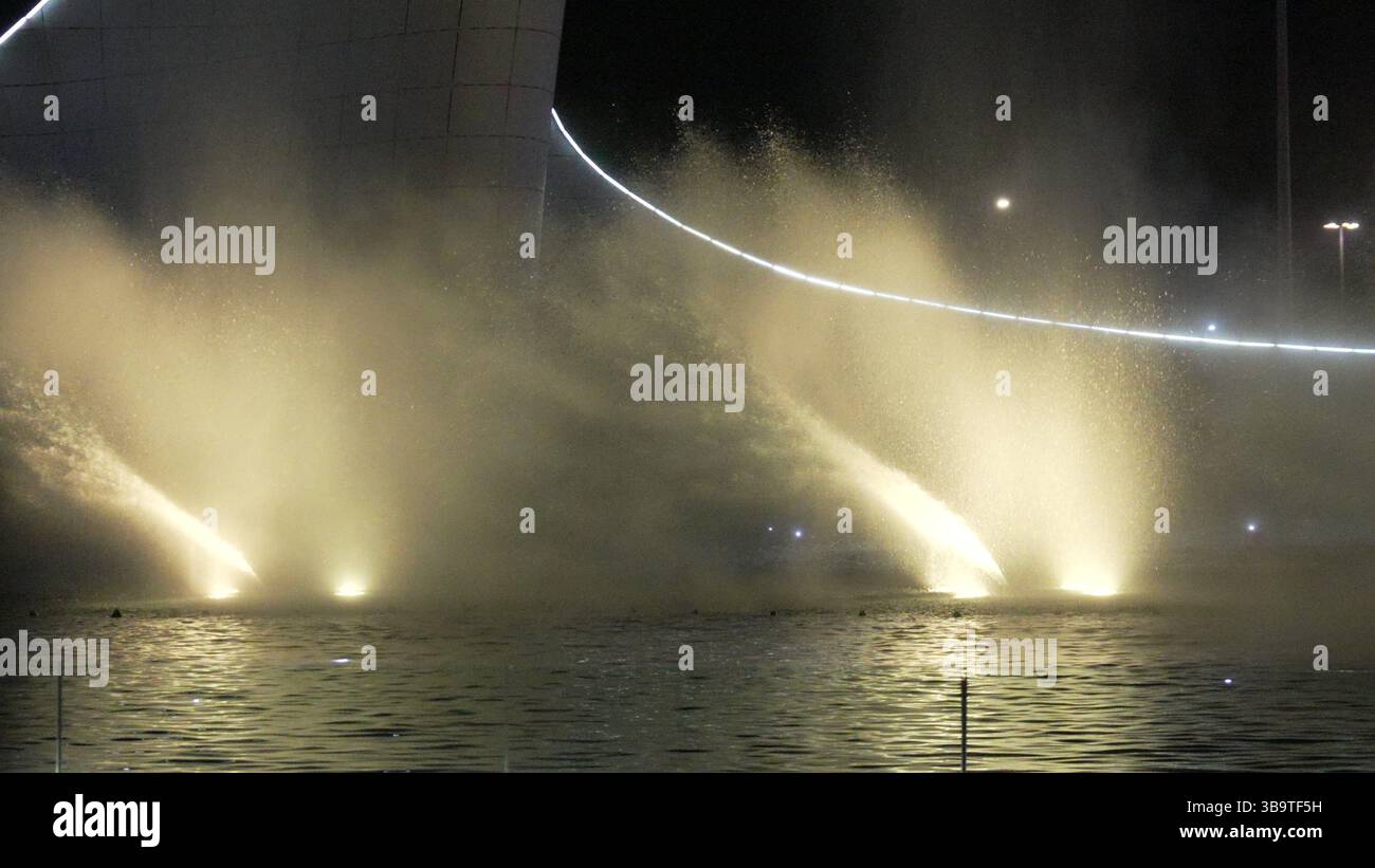 Fountain Show, Night Illumination, Water Feature: Spectacular nighttime ...