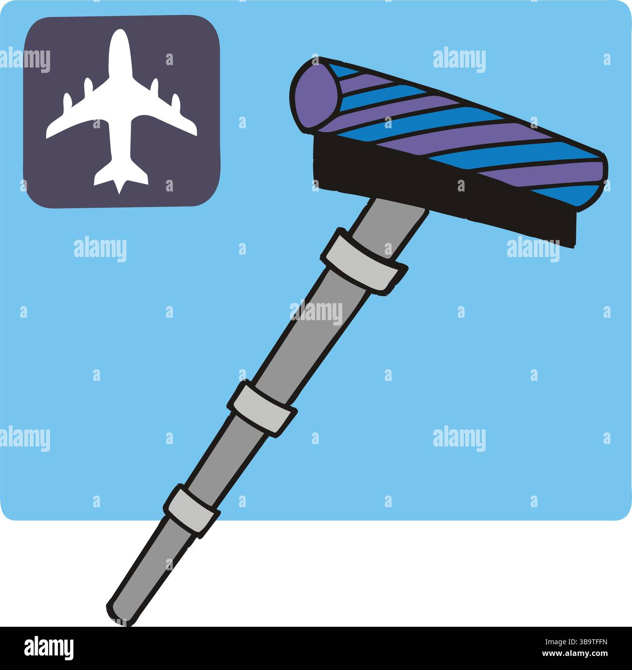 Airport Cleaning Company Employees Cartoon Characters Clean Air ...