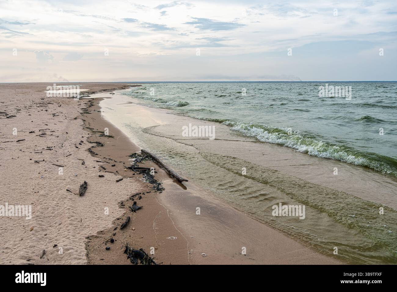 The beach of Ponta do Cururu, on the banks of the Tapajos River in ...