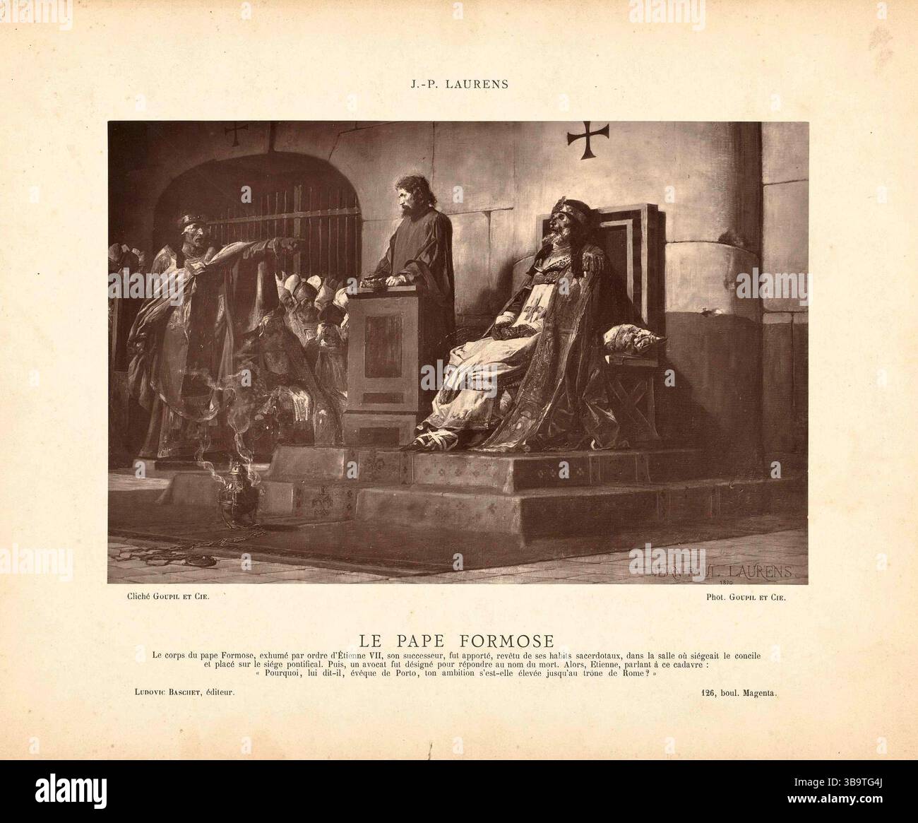 The Trial of Pope Formosus by Jean-Paul Laurens. Pope Stephen VI was ...