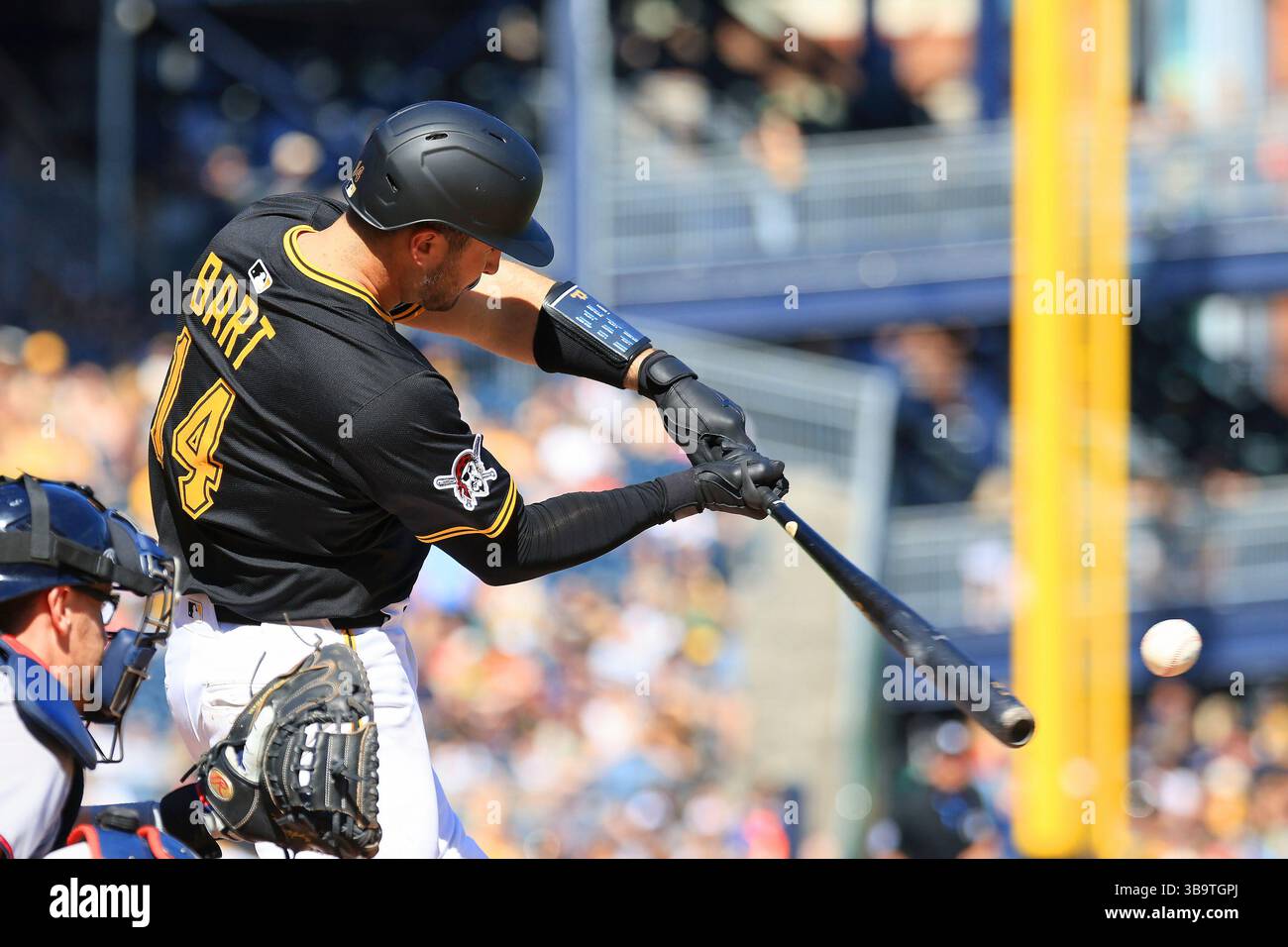 PITTSBURGH, PA - MAY 10: Joey Bart #14 of the Pittsburgh Pirates ...