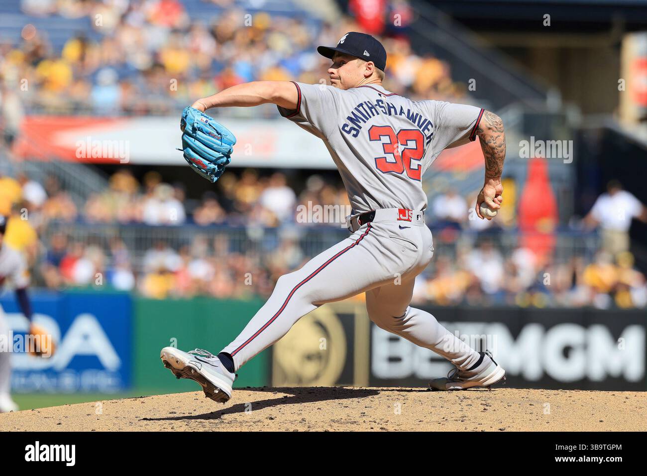 PITTSBURGH, PA - MAY 10: AJ Smith-Shawver #32 of the Atlanta Braves ...