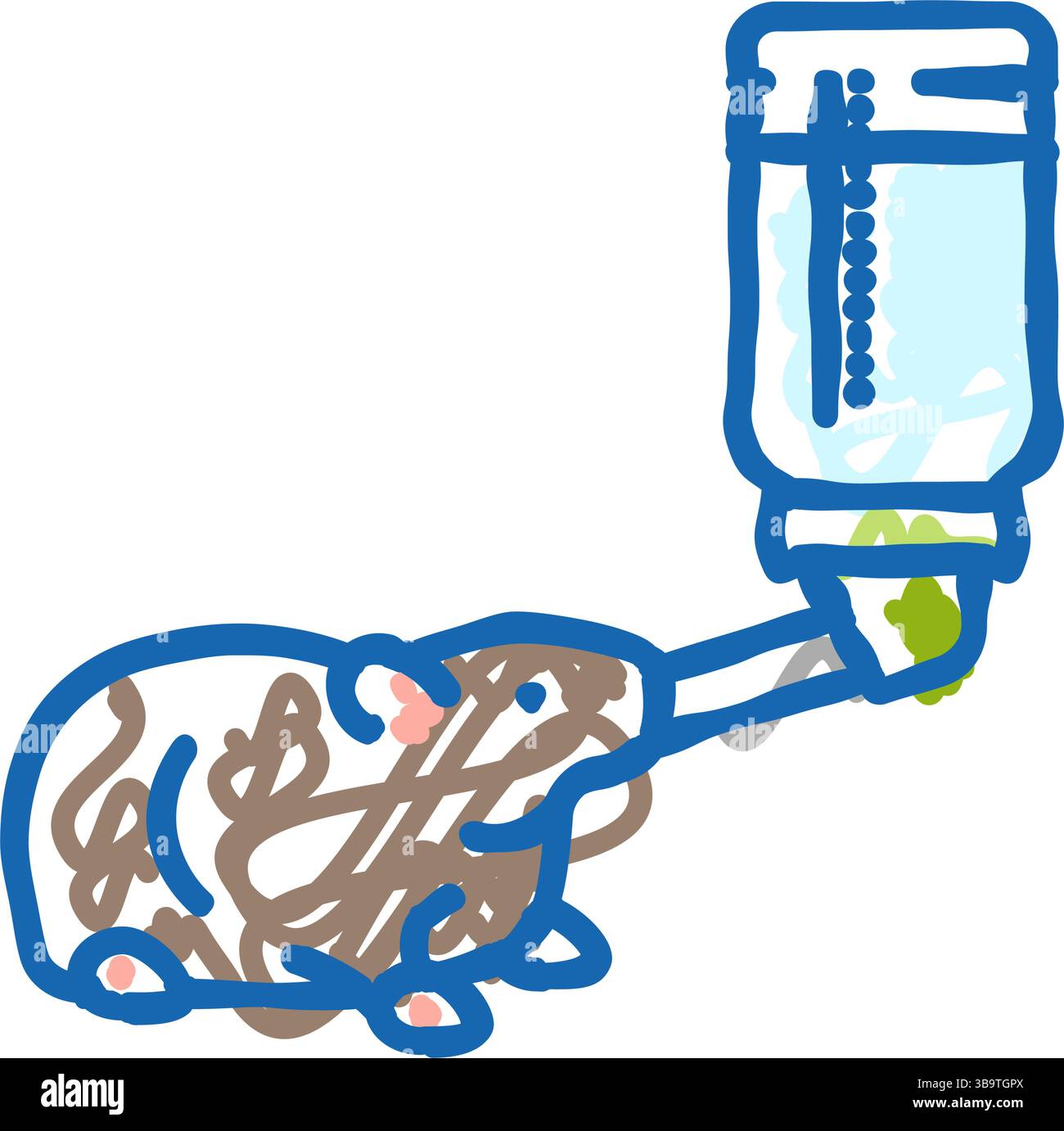 hamster drink water icon doodle illustration Stock Vector Image & Art ...