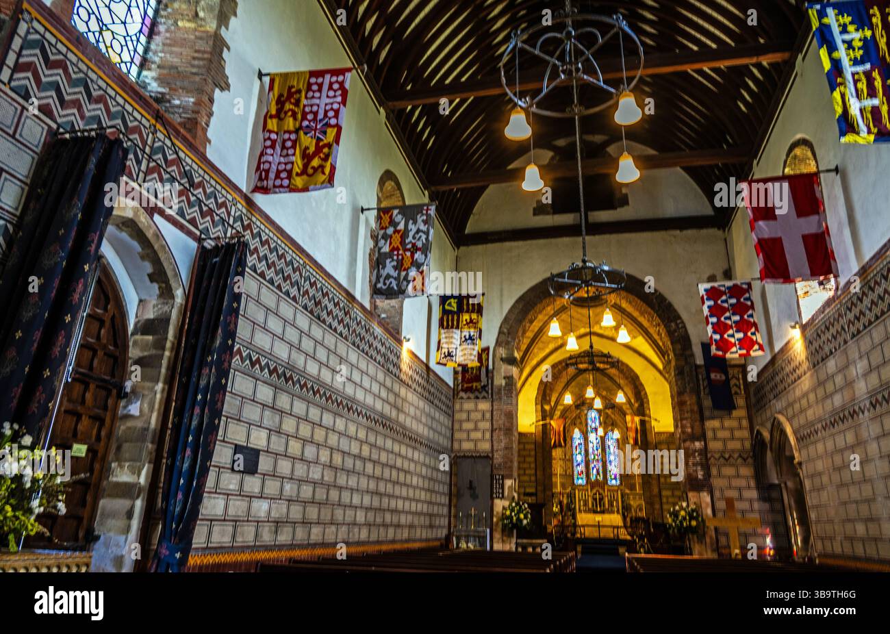 St Mary in Castro church (interior. Dover Castle Stock Photo - Alamy