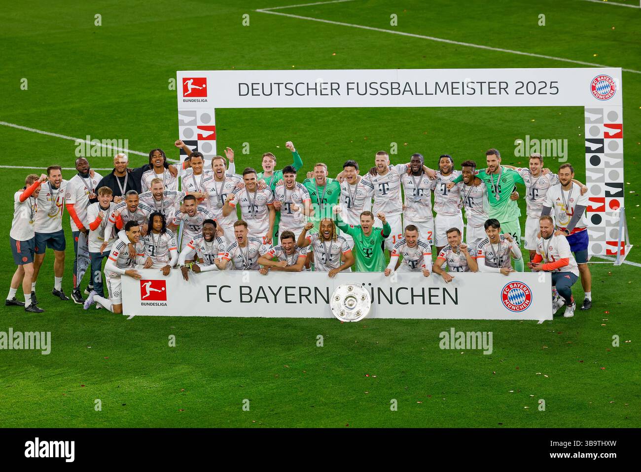 Deutscher Fussballmeister 2025, FC Bayern M?nchen. 10.05.2025, Fussball, 1. Bundesliga, FC ...