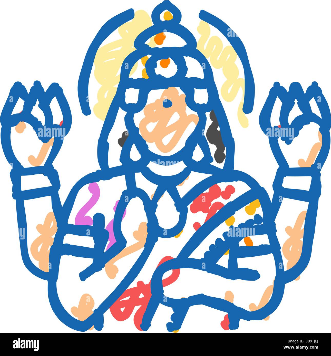 Hindu goddess lakshmi lakshmi stone Stock Vector Images - Alamy