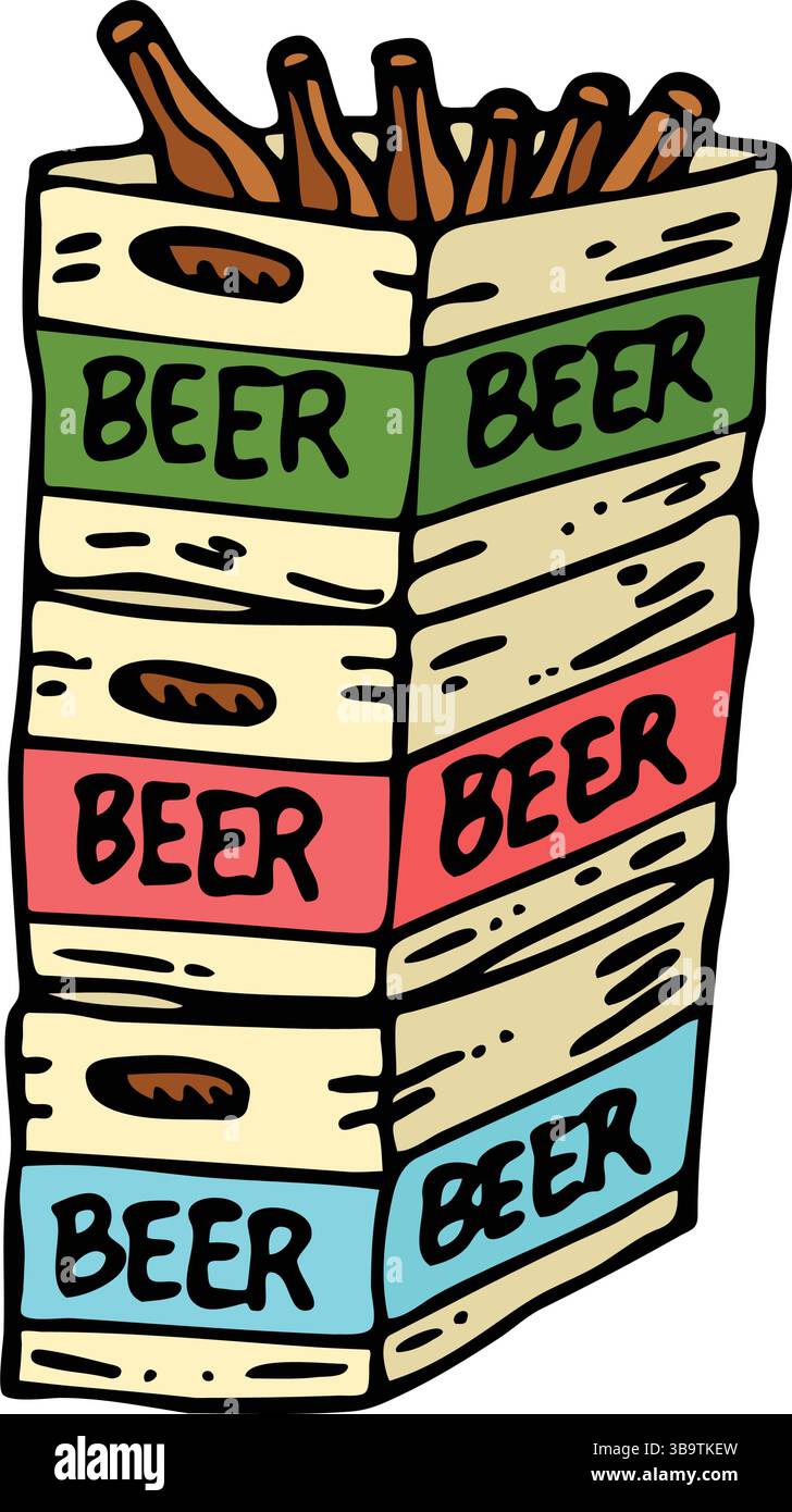 Alcohol case carrier Stock Vector Images - Alamy