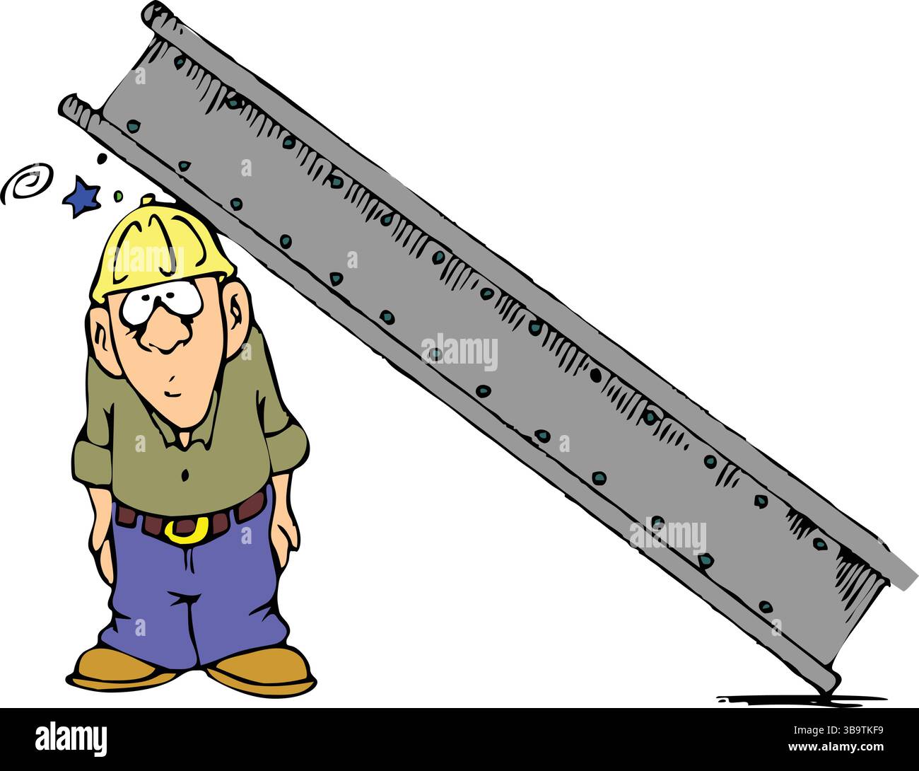 An abstract vector illustration shows a Worker wearing hard hat to ...
