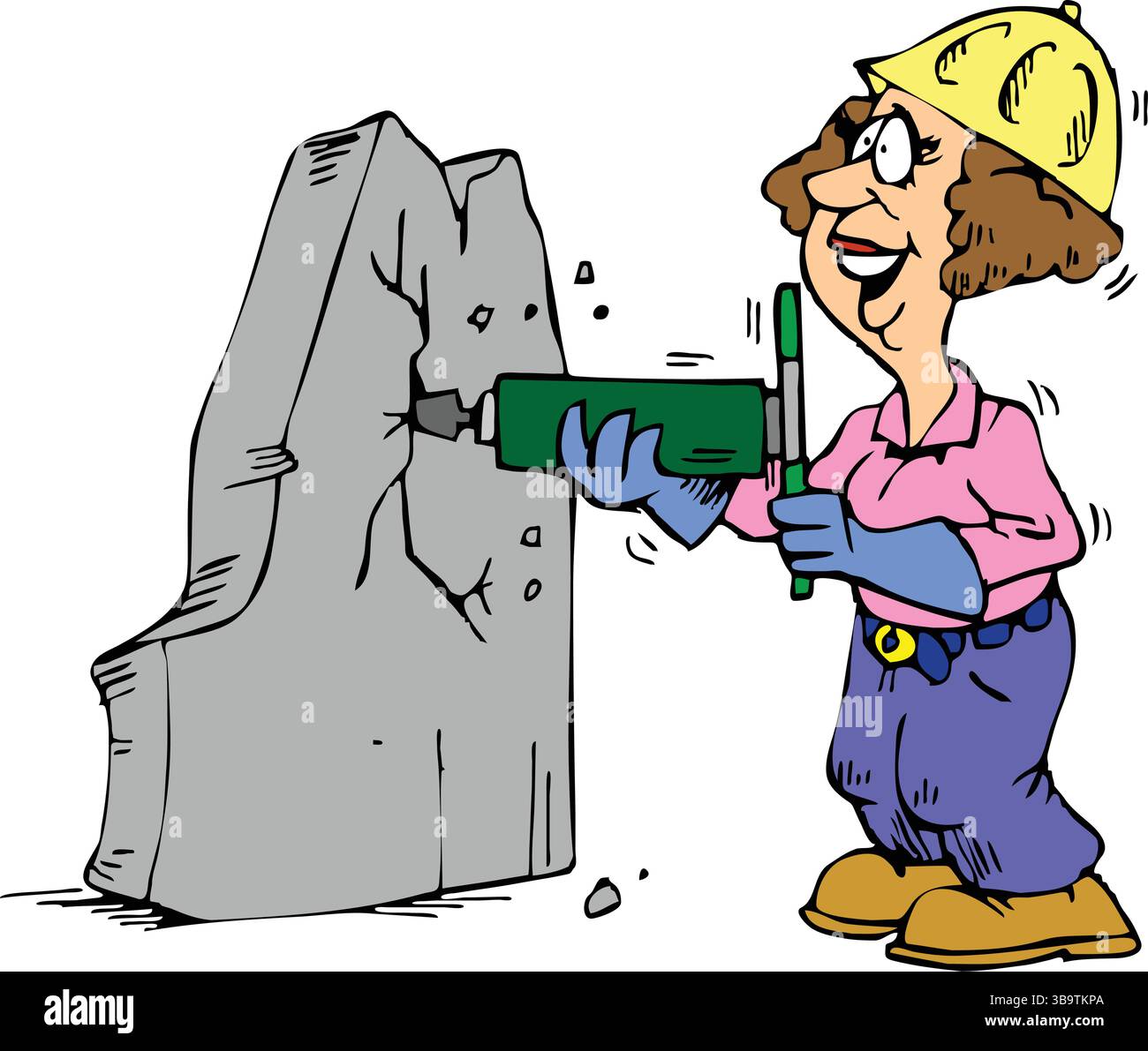 Construction jackhammer illustration set hi-res stock photography and ...