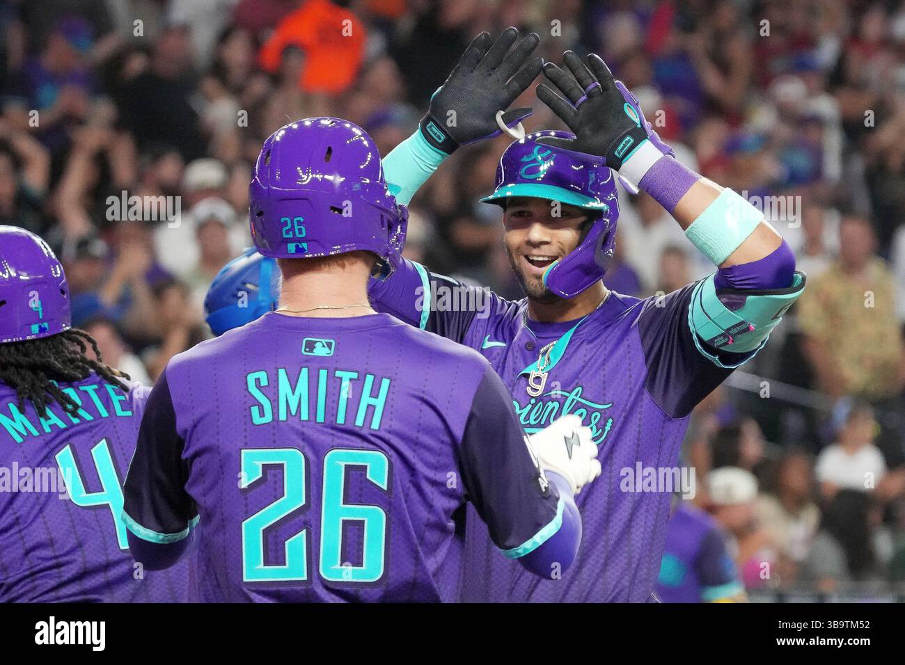 Arizona Diamondbacks outfielder Lourdes Gurriel Jr. celebrates after ...