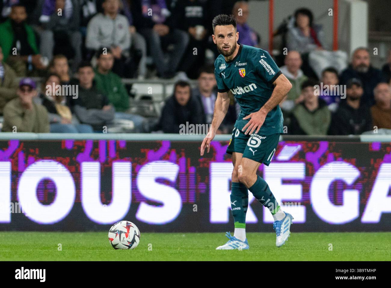Toulouse, France. 10th May, 2025. Adrien Thomasson of Lens during the ...