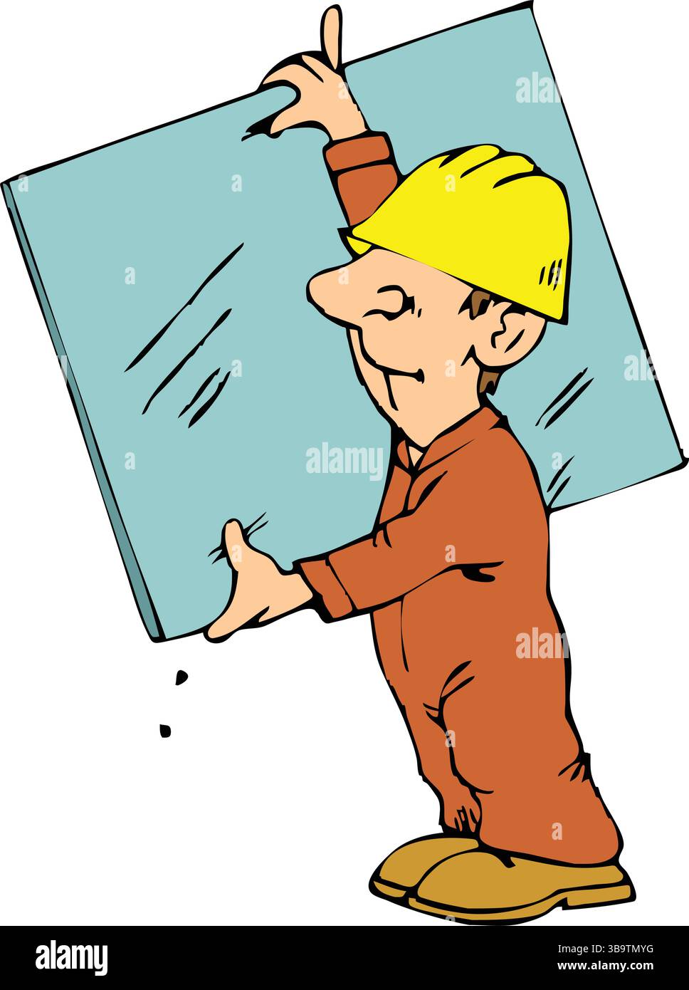 Installation window glass in Stock Vector Images - Alamy